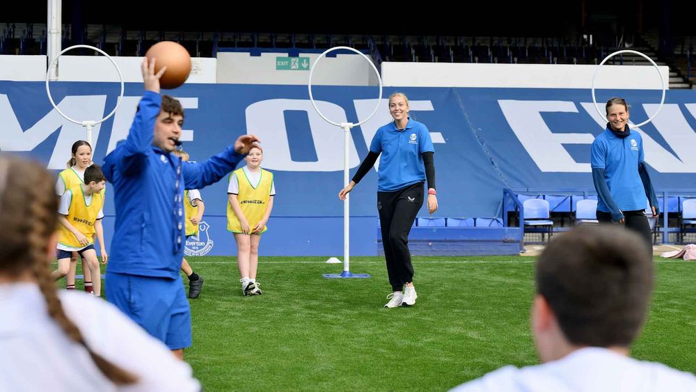 Everton in the Community - Everton Women Help Celebrate EitC’s Premier ...